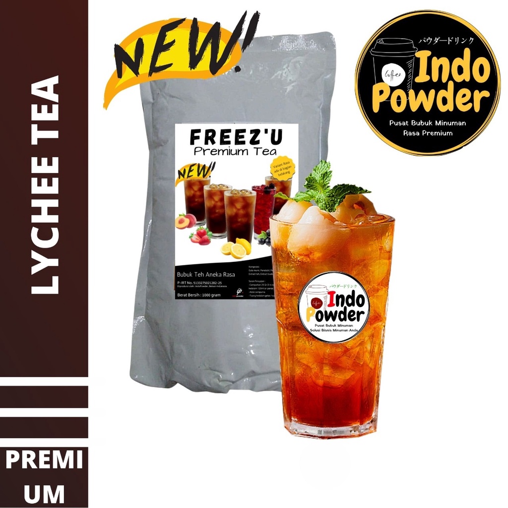 Jual FREEZ'U PREMIUM LYCHEE TEA 1Kg - Bubuk Minuman LECI TEA 1Kg - LECY ...