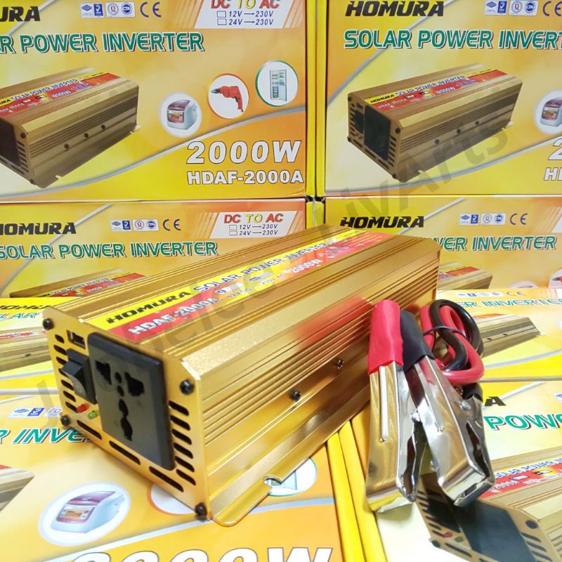 Jual Power Inverter 2000watt 2000w DC 12V ke AC 220V Inverter Ubah Arus ...