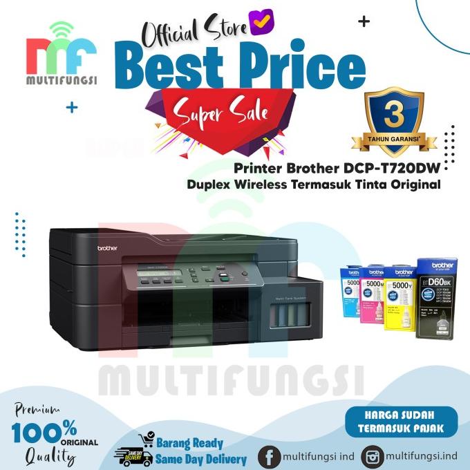 Jual Printer Brother DCP-T720DW Duplex Wireless T720 / 720DW Garansi Resmi | Shopee Indonesia