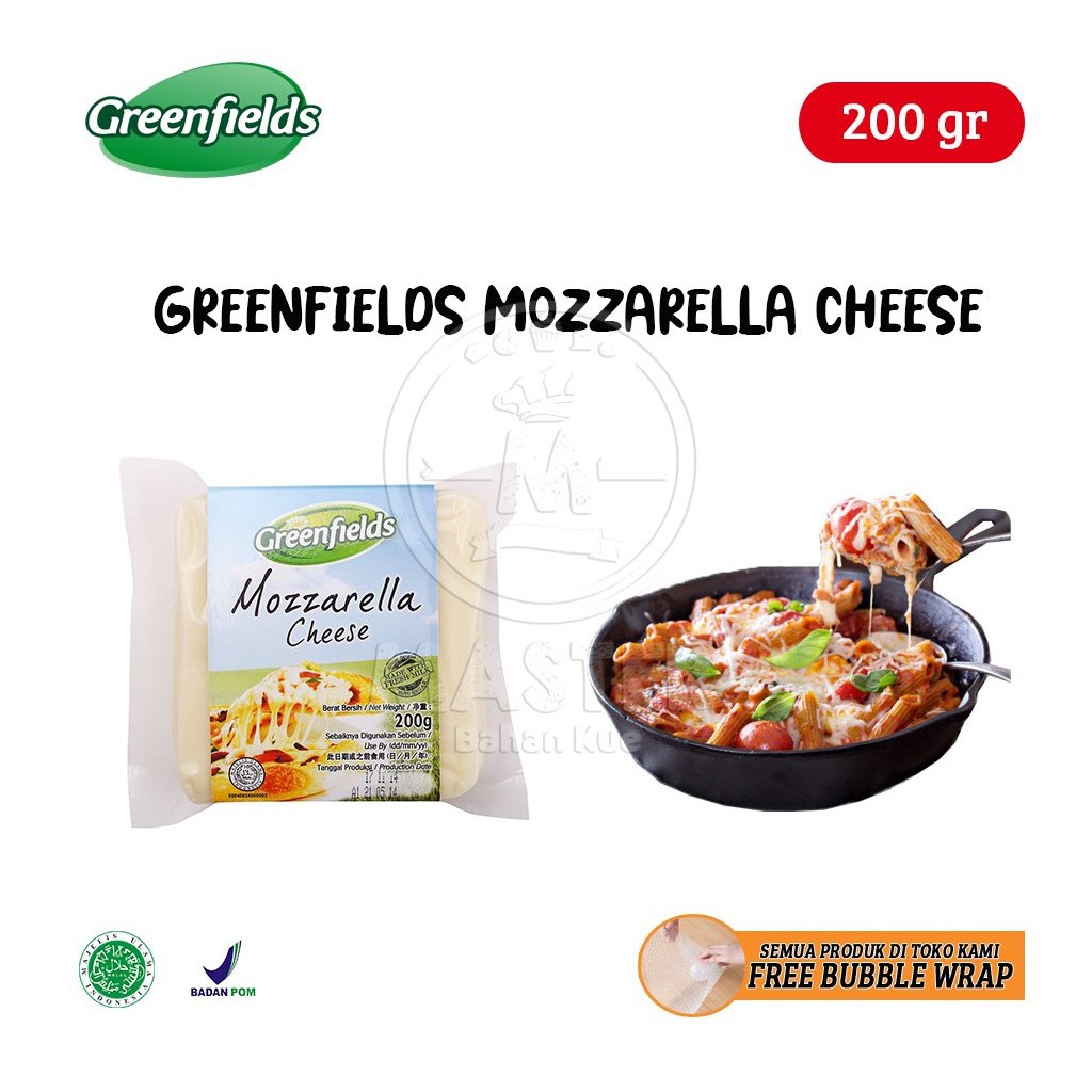 Jual Greenfields Mozzarella Cheese Keju [200 gr] | Shopee Indonesia