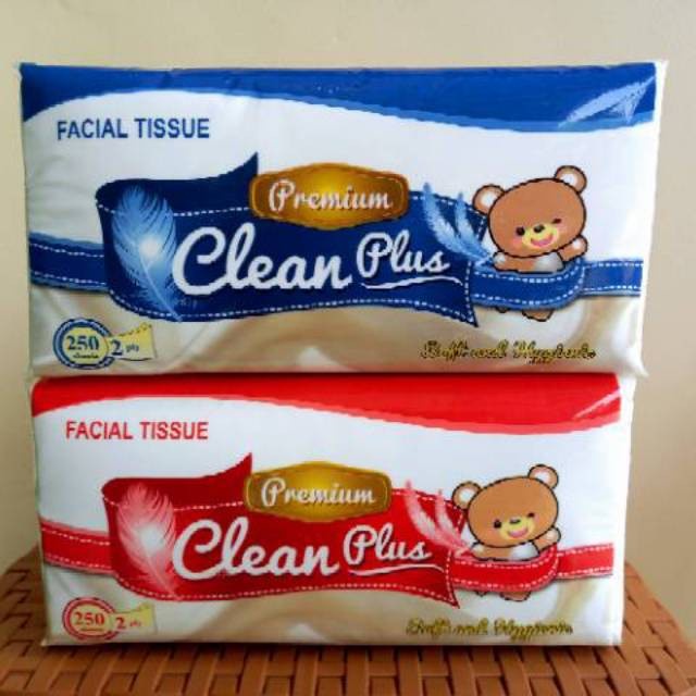 Jual Tissue Facial Clean Plus 180 Sheet - Muka Lembaran 180 S x 2 ply ...