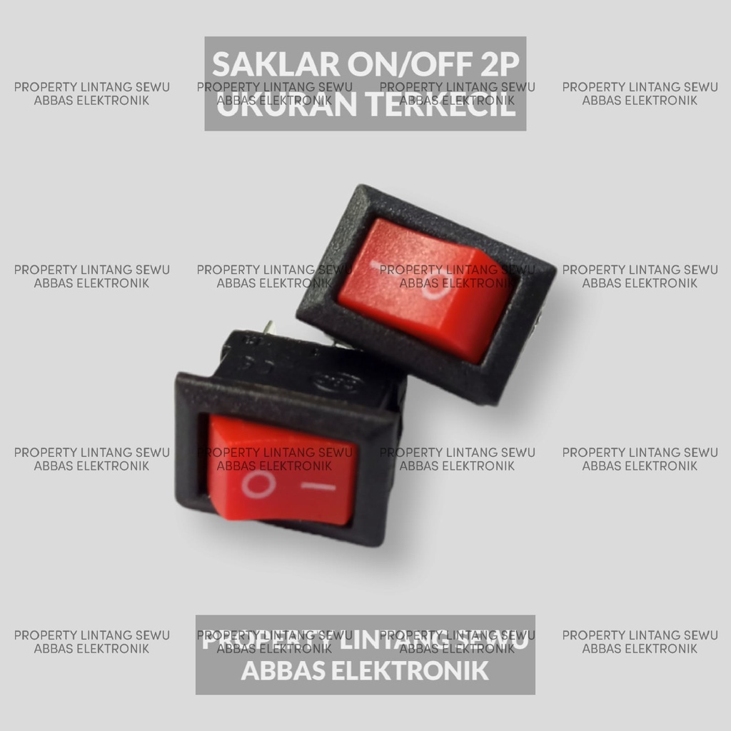Jual SAKLAR POWER HITAM Rocker switch 2 pin saklar 2 kaki karaoke ...
