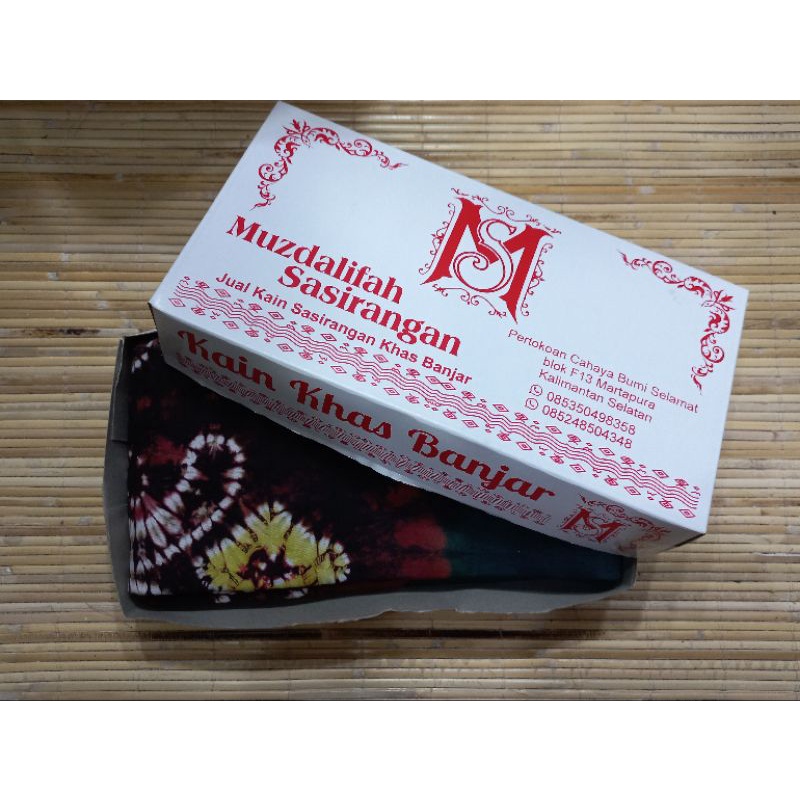 Jual kotak box paper kain sasirangan | Shopee Indonesia