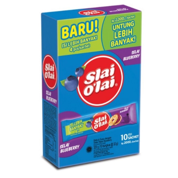 Jual slai olai kemasan baru 1 pack (isi 10 pcs) | Shopee Indonesia