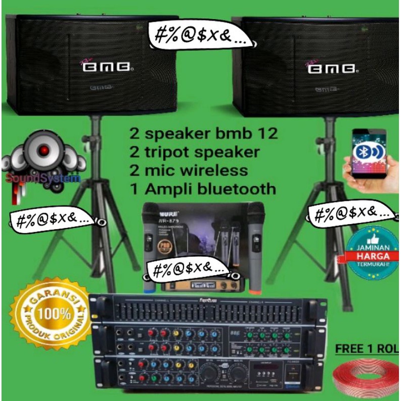 Jual Paket speaker BMB 12 inch CD 550v mklll POWER AMPLIFIER MIXER ...