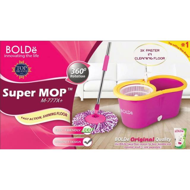 Jual Alat Pel Super Mop BOLDe M-777X+ Atau Unicorn (Botol + Lubang ...