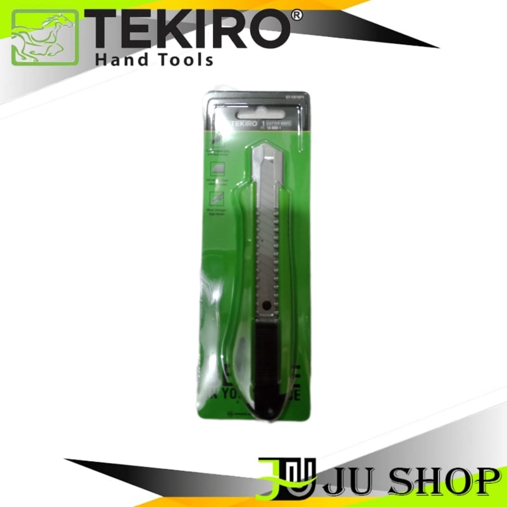 Jual TEKIRO (GT-CK1821) pisau cutter BESAR 18MM-1 cutter knife carter ...