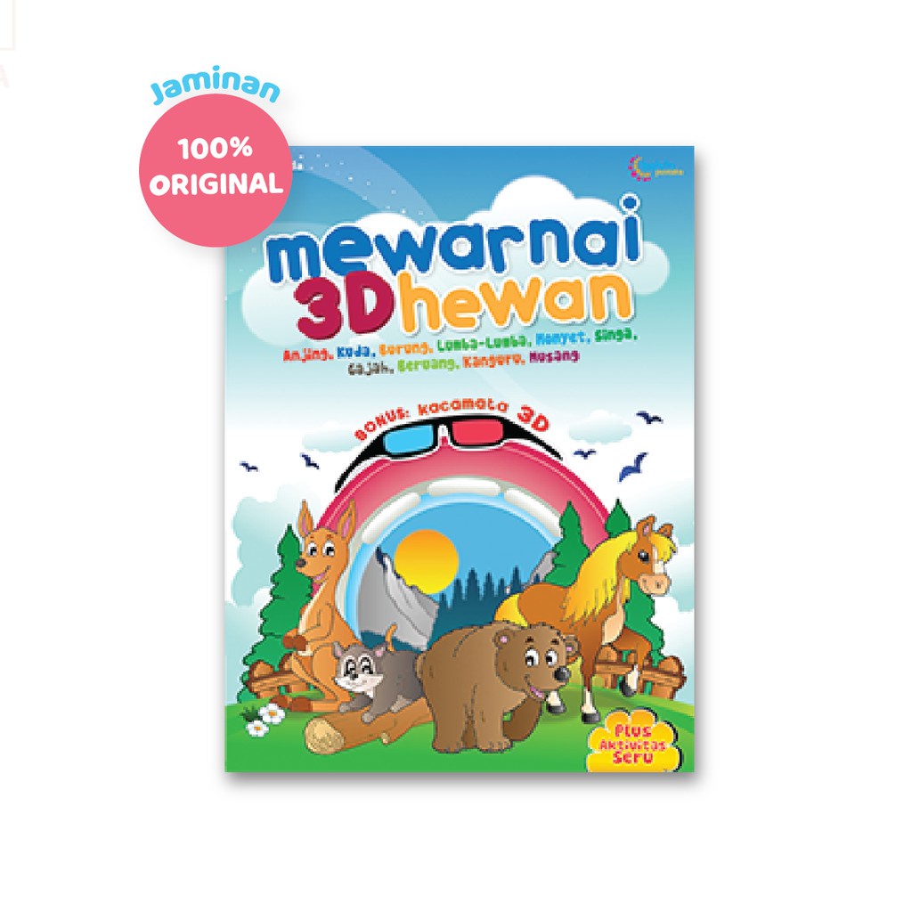 Jual Mewarnai 3D Hewan BUKUNIAGA | Shopee Indonesia