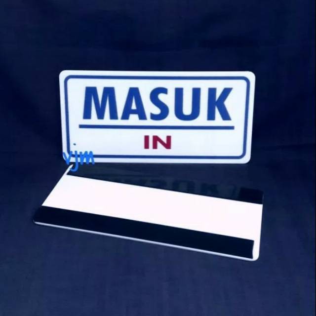 Jual Sign board akrilik masuk / in , sign label acrylic masuk uk 20x9 ...