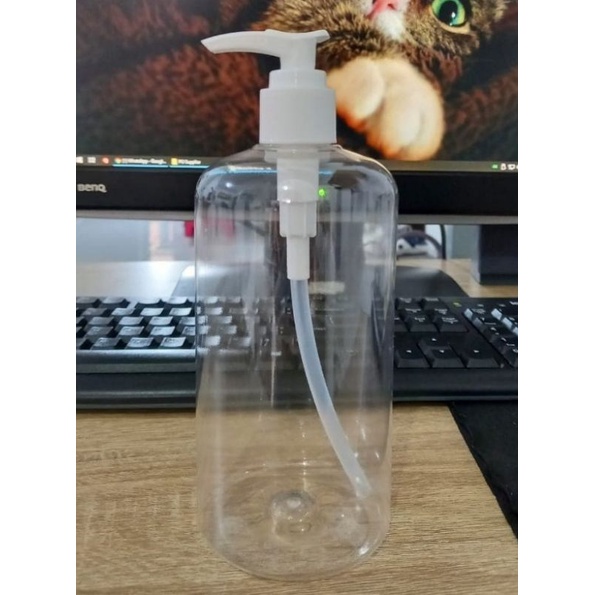 Jual D871 hvr Botol Pump botol kosong pencetan bisa untuk sabun hand sanitizer wadah isi ulang ...