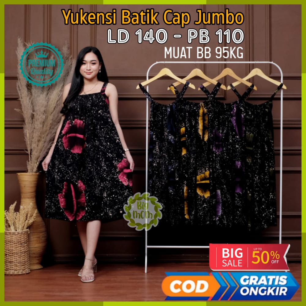 Jual Baju Daster Tidur Wanita Jumbo Busui Kekinian Tanpa Lengan Ld 130 ...