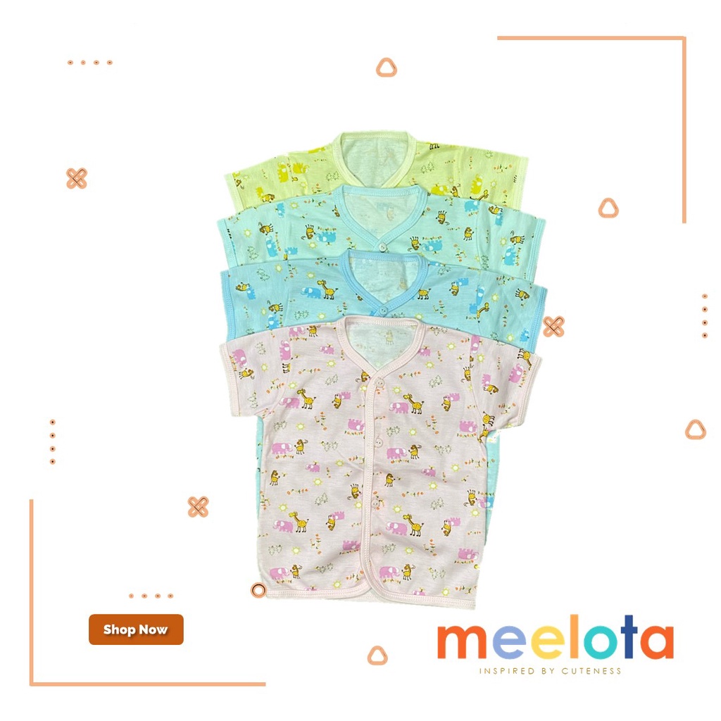 Jual Fluffy Baby Wear baju anak baju bayi atasan kancing pendek bayi ...