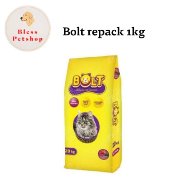 Jual Bolt Cat Food 1kg dan 800 g Makanan Kucing Bolt 1 kg 800gram Tuna ...