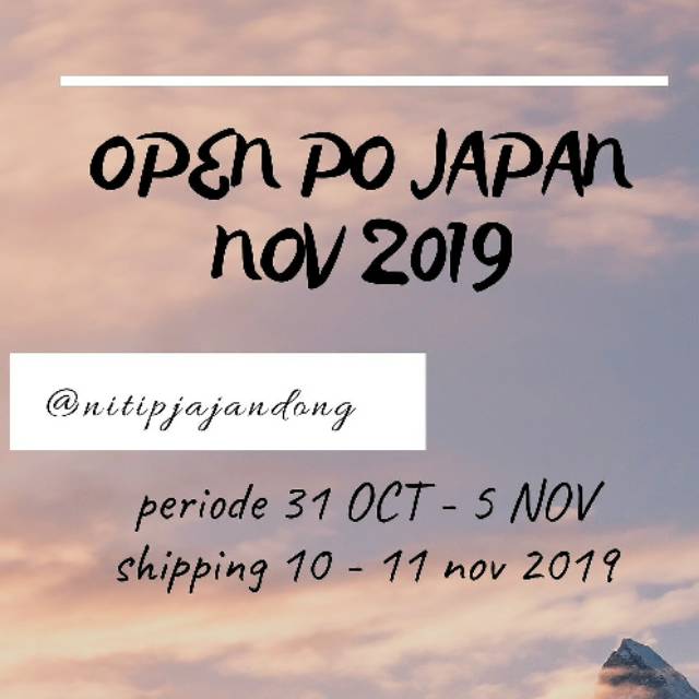Jual PAKET PO JAPAN | Shopee Indonesia