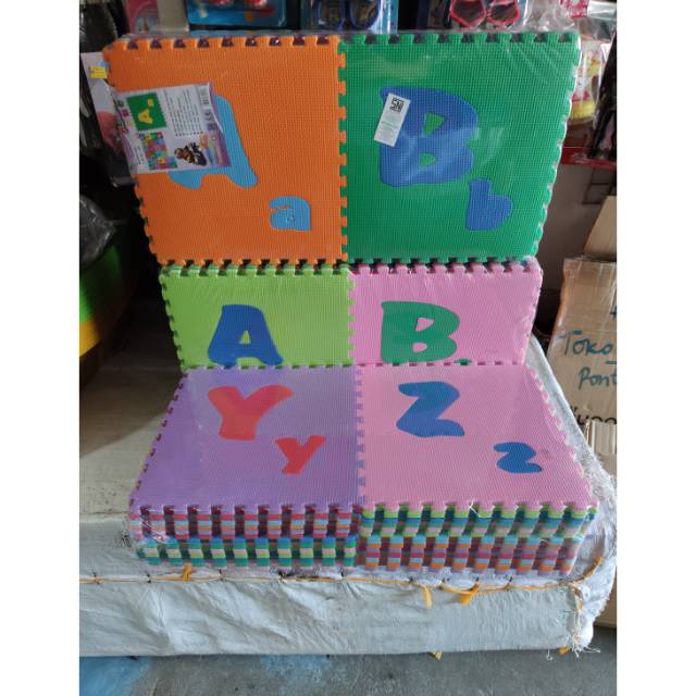 Jual Mainan Edukasi Karpet Susun Evamats ABC Abjad | Shopee Indonesia