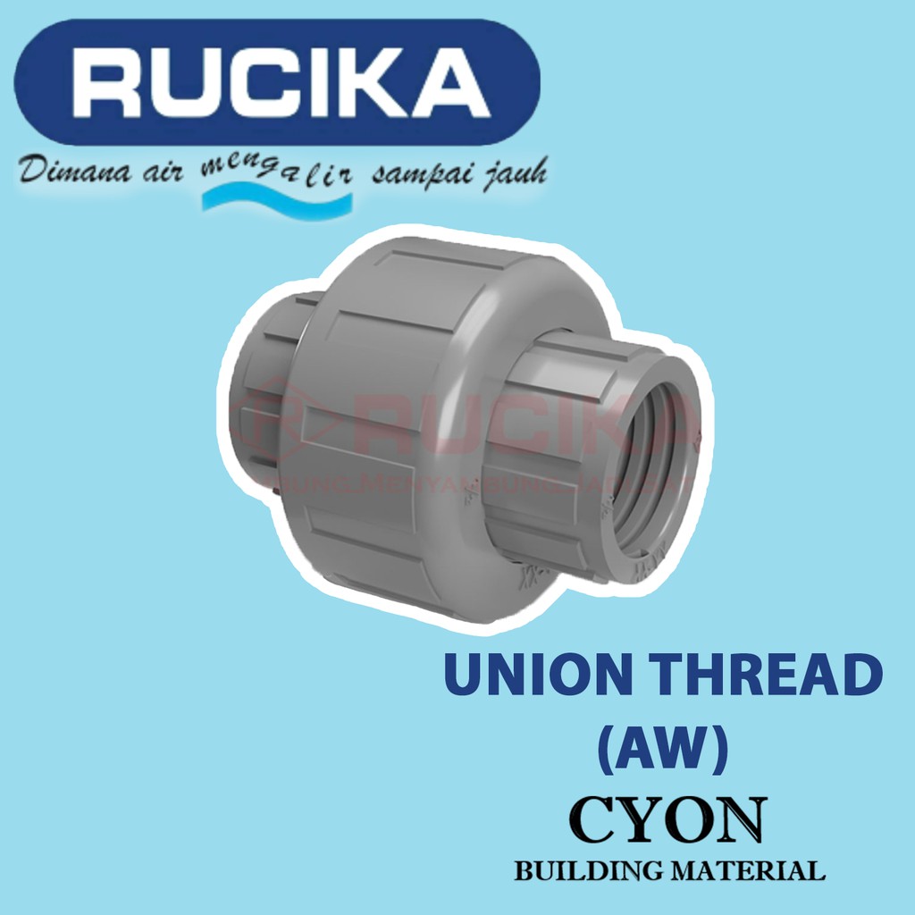 Jual RUCIKA UNION THREAD AW 1" WATER MUR MOOR DRAT | Shopee Indonesia