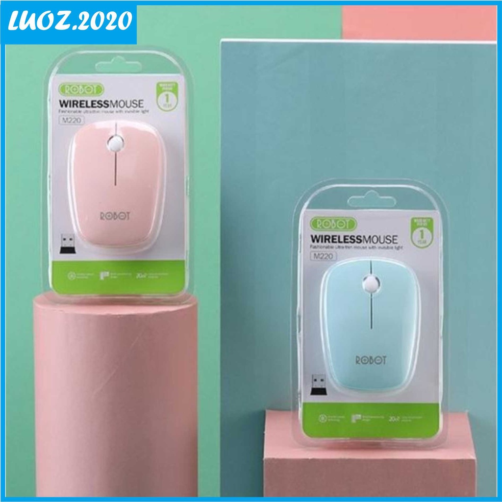 Jual MOUSE ROBOT M220 | MOUSE WIRELESS | Shopee Indonesia