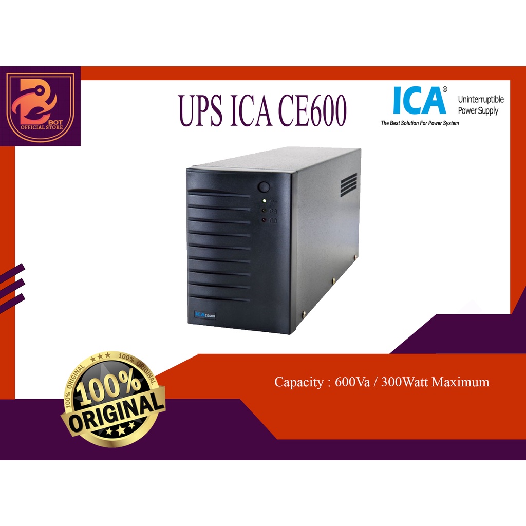 Jual UNINTERRUPTIBLE POWER SUPPLY/UPS ICA CE600 ORIGINAL | UPS ORIGINAL ...
