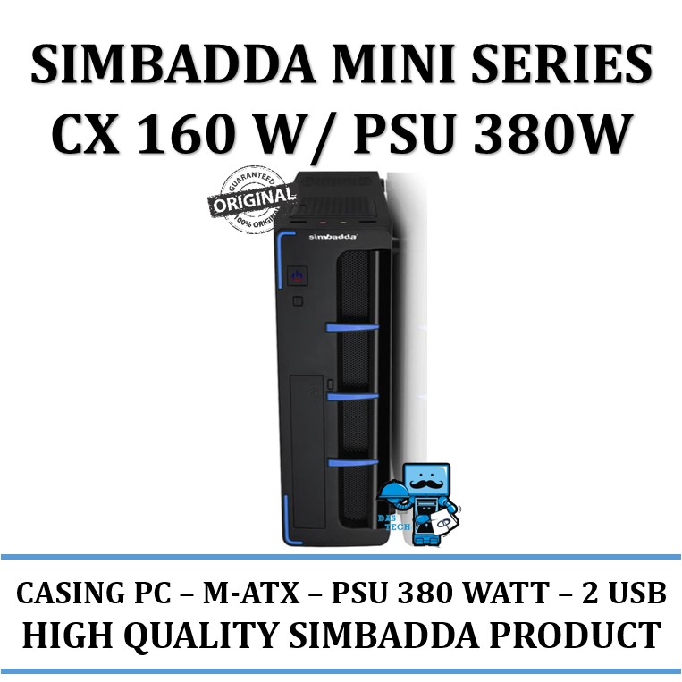 Jual Casing PC Simbadda Mini Series CX 160 - PS 380 W / 2 USB | Shopee Indonesia