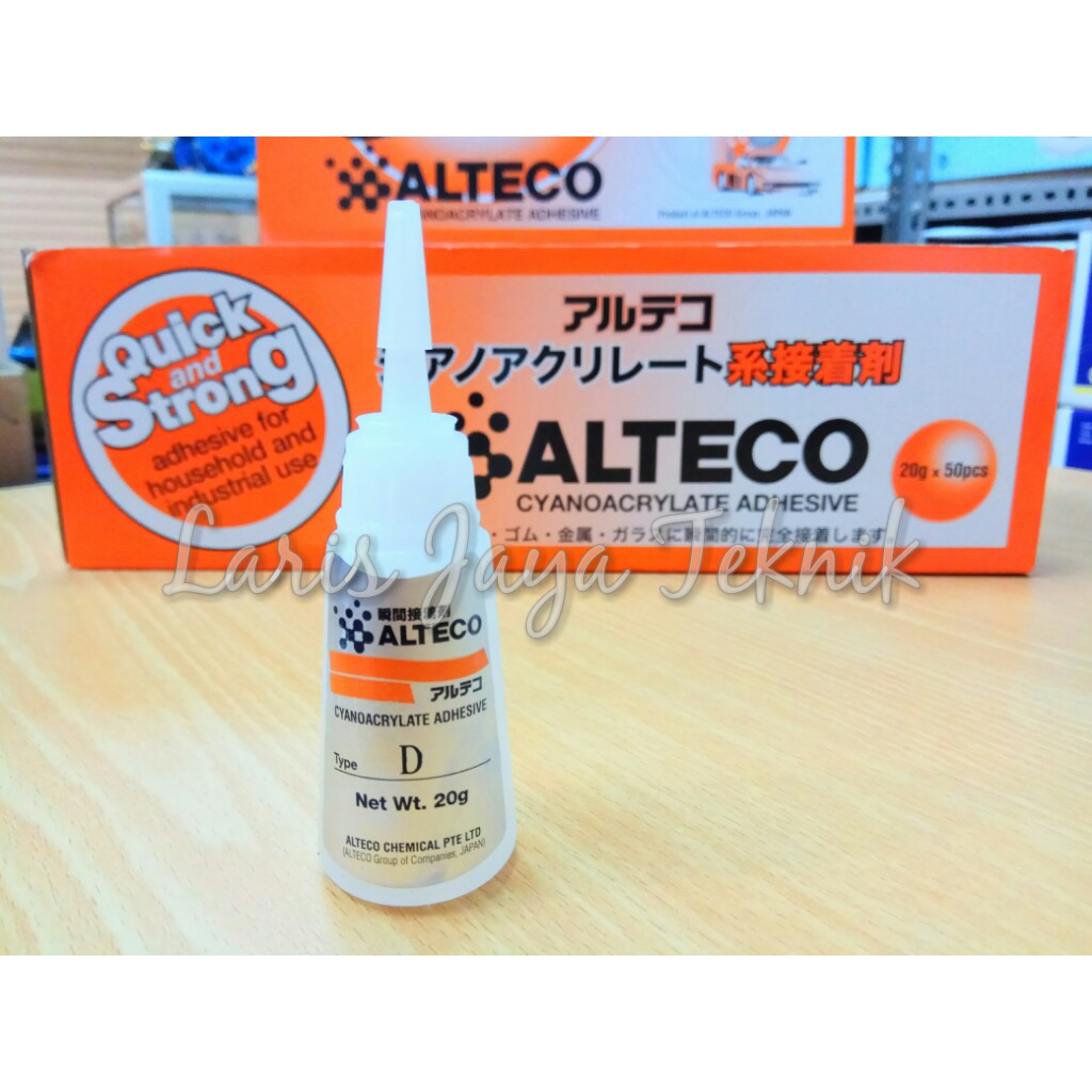 Jual LEM ALTECO D 20 GRAM - INSTANT GLUE - ORIGINAL JAPAN | Shopee Indonesia