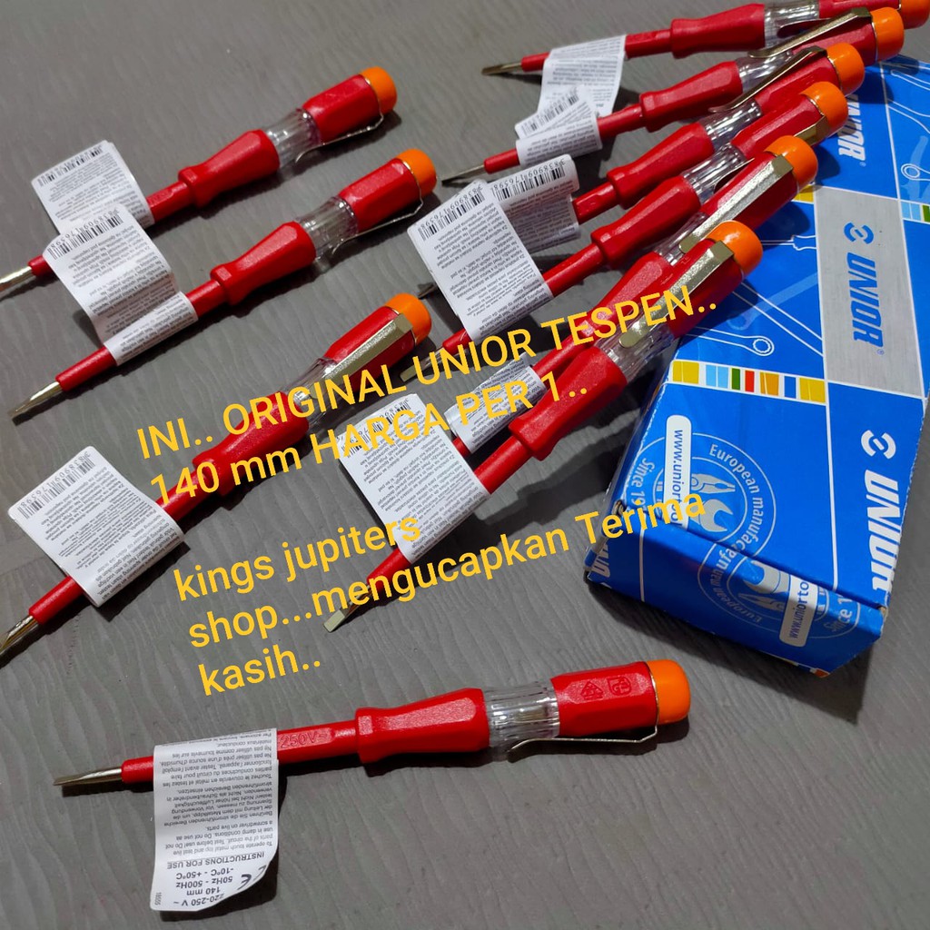 Jual UNIOR TESPEN AC 220 - 250VOLT 140MM TESPEN OBENG LISTRIK NOMOR 1 ...