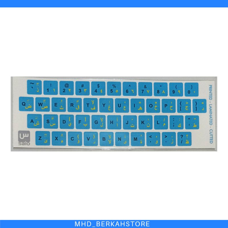 Jual [9 warna] Sticker Keyboard Arabic | Stiker Keyboard Arab | Stiker ...