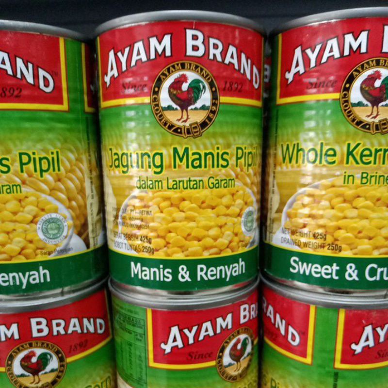 Jual Ayam Brand Buah Kaleng Whole Kernel Corn 425gr | Shopee Indonesia