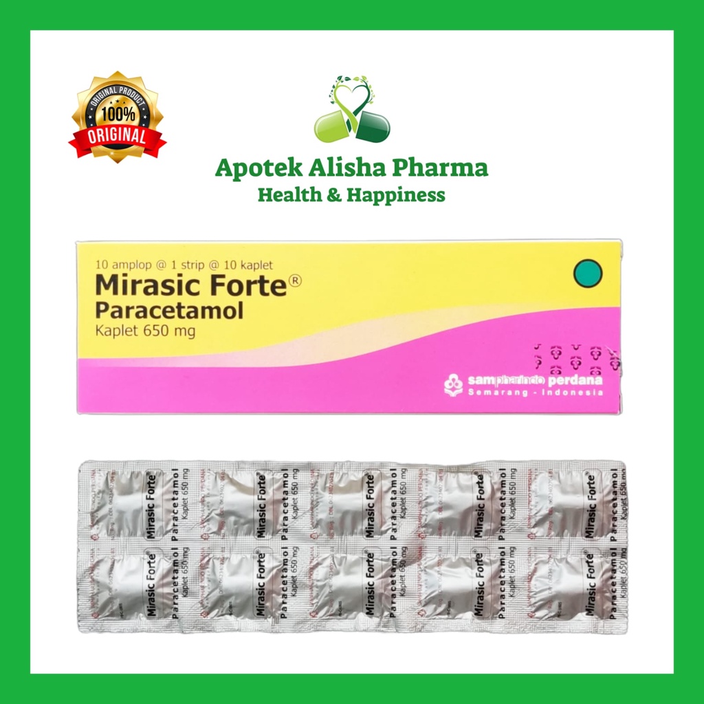 Jual Mirasic Forte Tablet (Strip 10kaplet) - Mirasik Forte Kaplet Obat ...