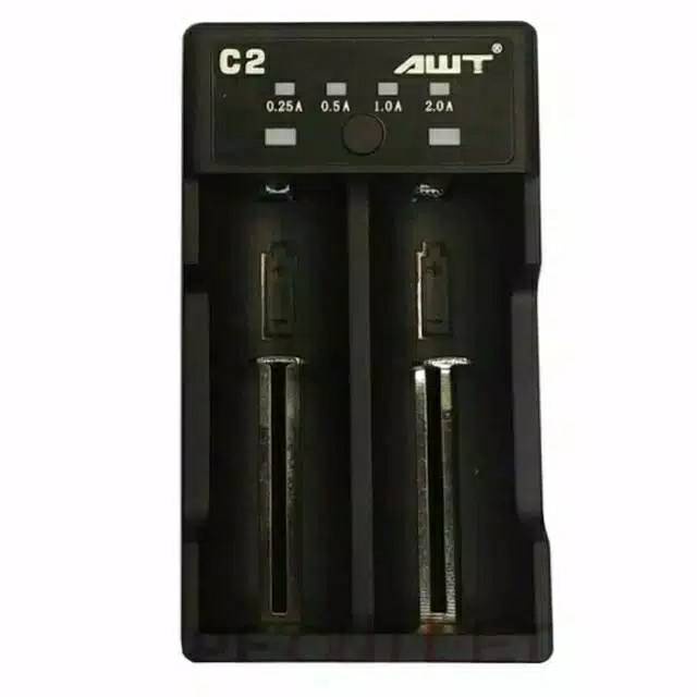 Jual Charger bateri 18650 Awt c2 charger 2 slot Awt C2 / Carger C2 ...