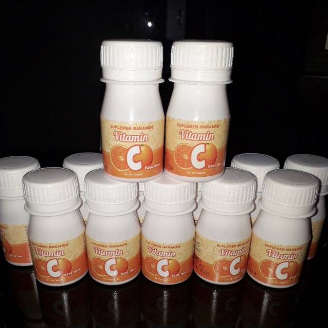 Jual Vitamin C rasa jeruk isi 100 tablet (PIM) | Shopee Indonesia