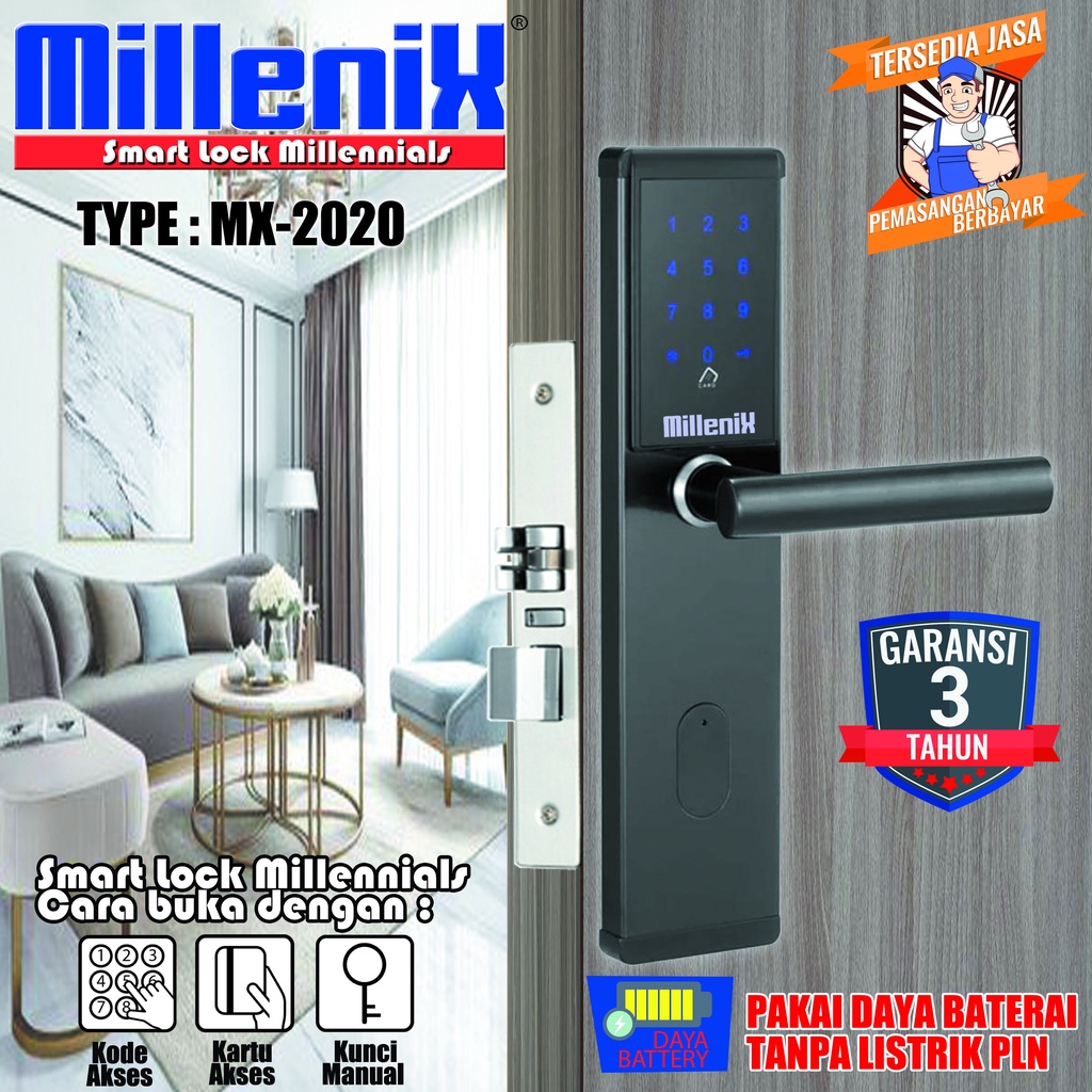 Jual Kunci Digital Grs 3 Thn Millenix Mx 2020 Kode Kartu Kunci Shopee Indonesia