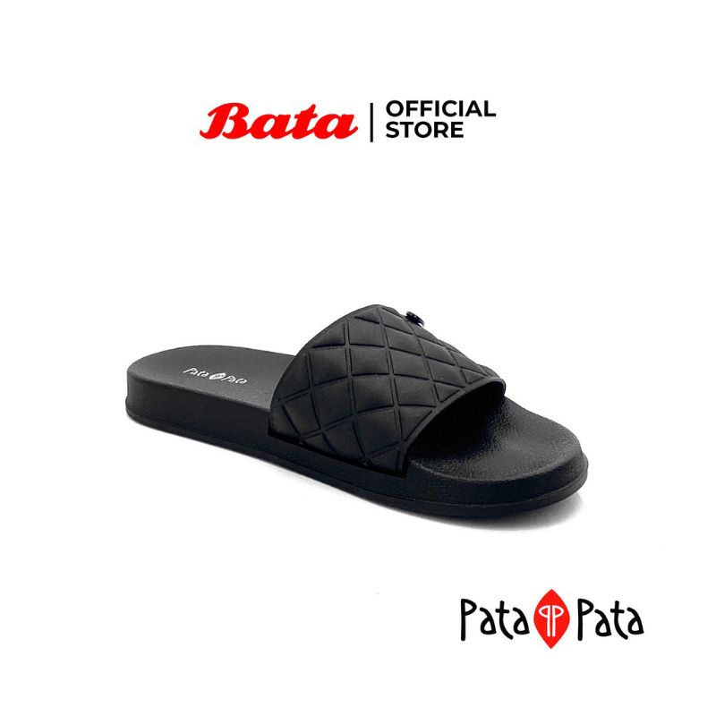 Jual Pata Pata Sandal Wanita Model Selop Black Original Bata | Shopee ...