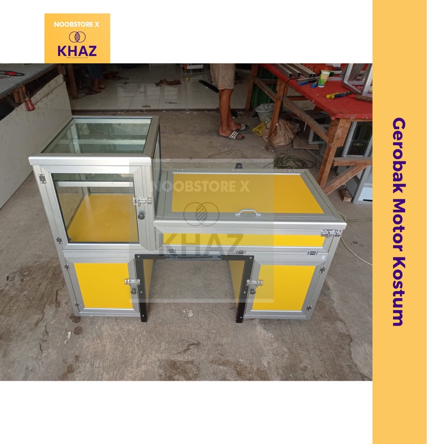 Jual Etalase Gerobak Motor Costum / Gerobak Keliling Motor / Rombong ...