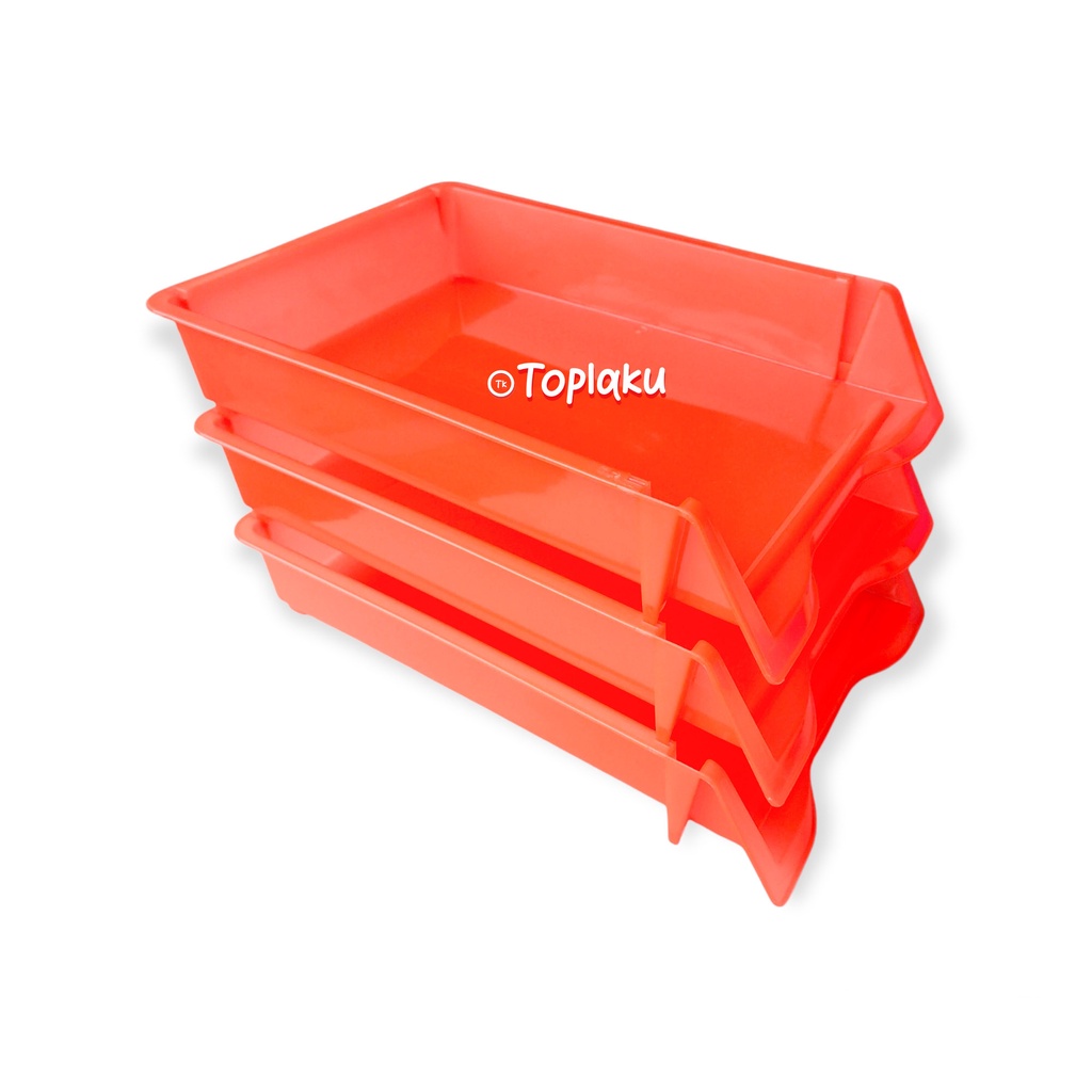 Jual Rak Kertas Dokumen Surat HVS Meja Susun Kantor Plastik Letter Tray ...