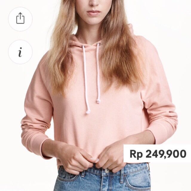 Jual hnm cropped hoodie (preloved) | Shopee Indonesia