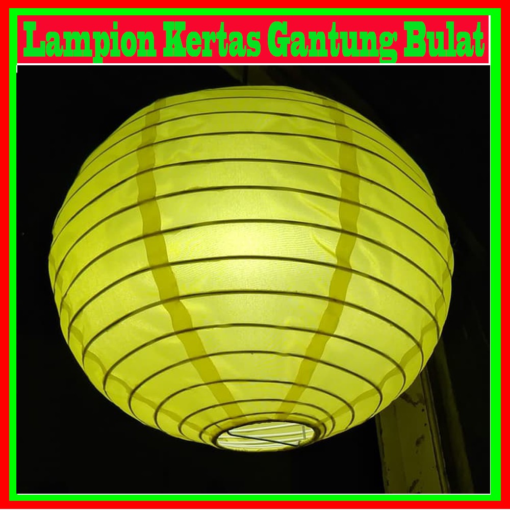 Jual Lampion Kertas Gantung Bulat 10 cm 20 cm 25 cm 30 cm 35 cm 40 cm ...