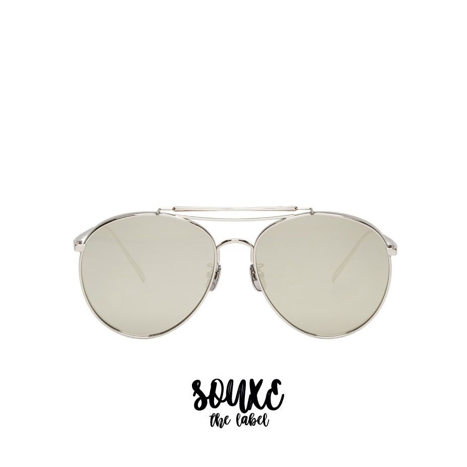 Jual Aviator sunnies fashion-Kelly Silver | Shopee Indonesia