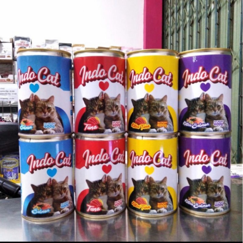 Jual Makanan basah Kucing - INDO CAT all varian rasa 400gr | Shopee ...