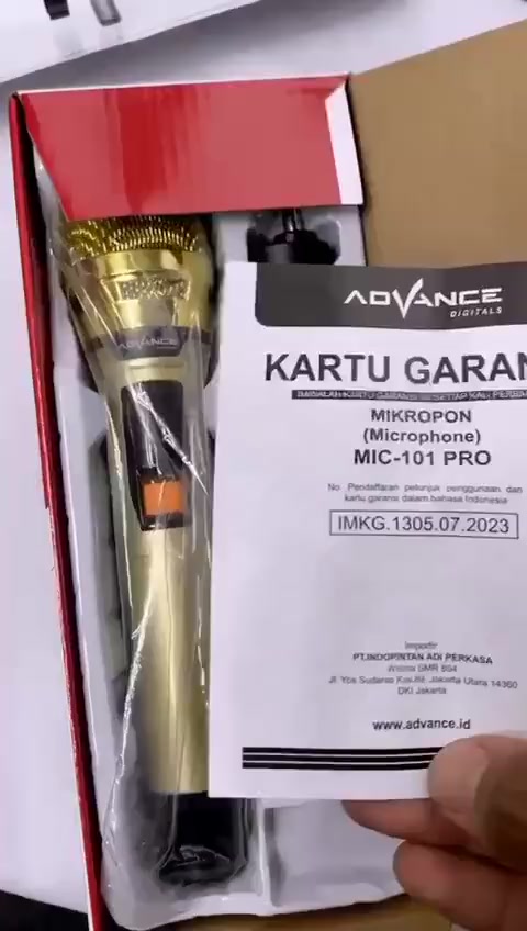 Jual ADVANCE Professional Wireless Microphone MIC-101 V3/ MIC-101PRO Mikrofon Bluetooth untuk ...
