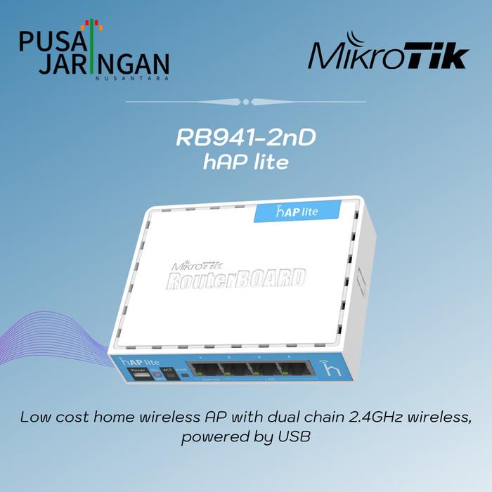 Jual Mikrotik Router Wireless Rb941-2Nd (Hap-Lite) | Shopee Indonesia