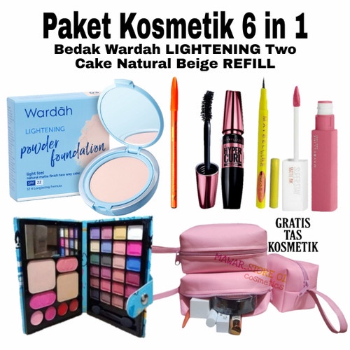 Jual paket Kosmetik Wardah 6 in 1 - Paket Make Up Wardah Set 6 in 1 ...