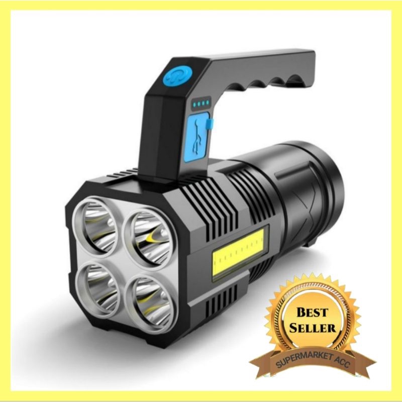 Jual LS09 Senter 4 LED Super Terang Senter Camp Recharble COB-Senter ...