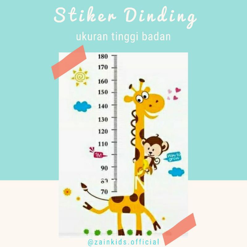 Jual Stiker Dinding Anak Ukuran Tinggi Badan | Shopee Indonesia