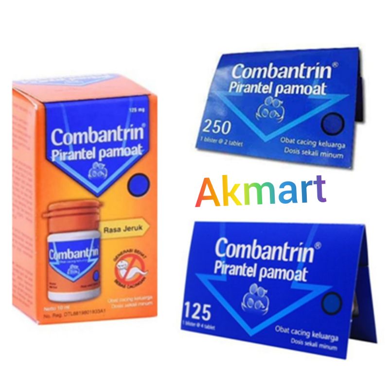 Jual Combantrin Syrup / sirup / Cair 10 ML Obat Cacing Anak Rasa Jeruk ...