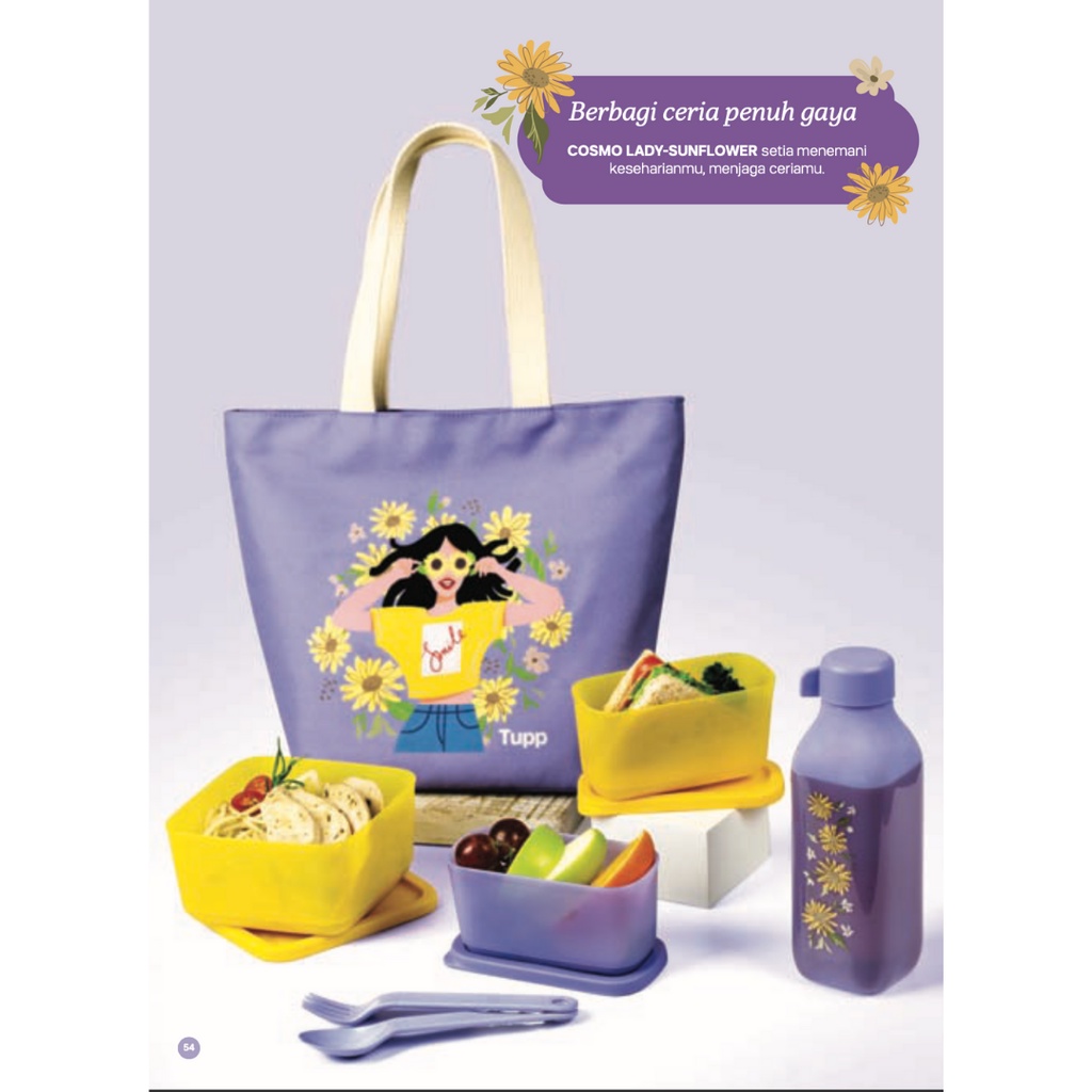 Jual Cosmo Lady / Paket Bekal Tempat Makan Tupperware Original Termurah ...