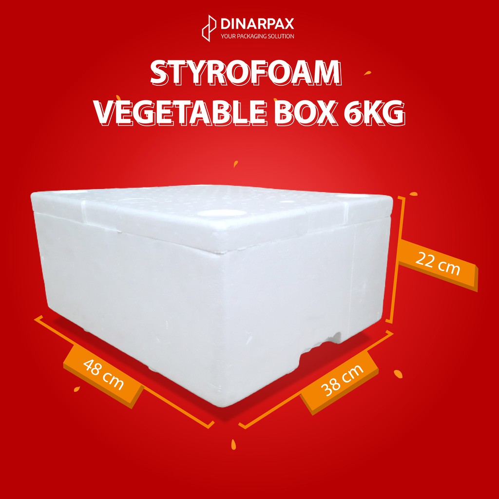 Jual STYROFOAM VEGETABLE BOX 6KG / DINARBOX / SAYUR & BUAH / IKAN ...