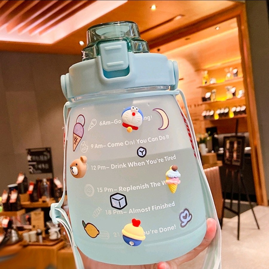 Jual Botol Minum Stiker Motivasi Pengingat Waktu Minum 1300 ml / 1.3 L ...