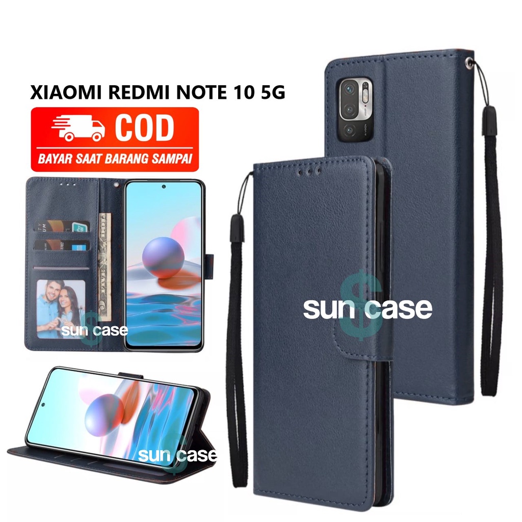 Jual Casing XIAOMI REDMI NOTE 10 5G model flip buka tutup case kulit ...