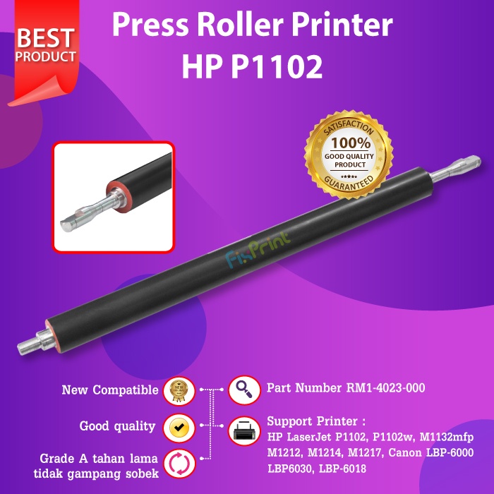 Jual Press Roller Canon LBP6030 LBP-6000 6018 Transfer Roller RM1-4023 ...