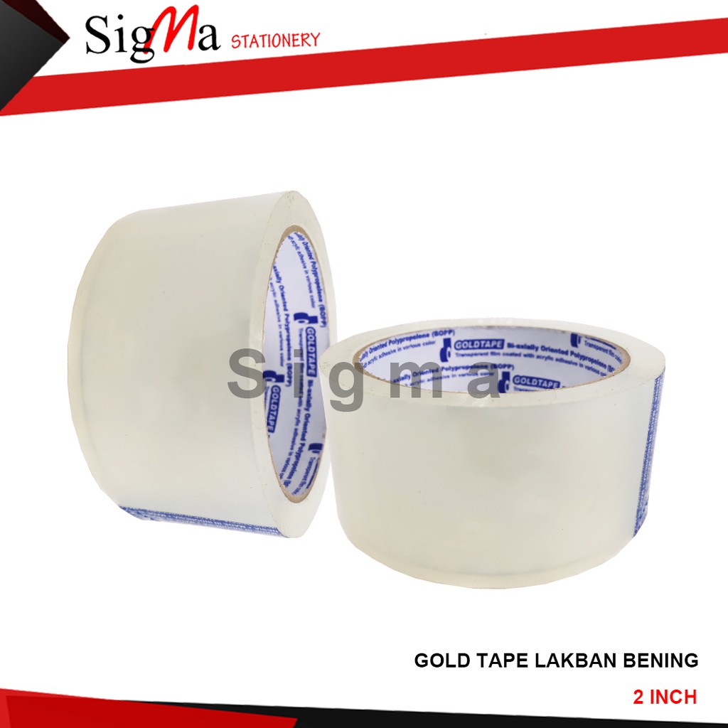 Jual Lakban Gold Tape Biru 60 Yard Bening Coklat (Pcs) | Shopee Indonesia